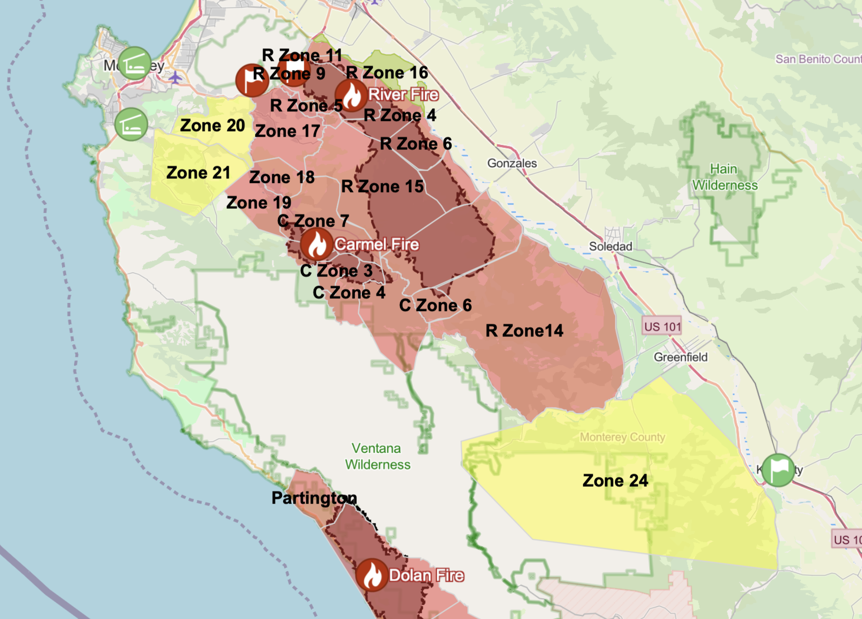 Evacuation shelter opens at Salinas Valley Fairgrounds for fire ...