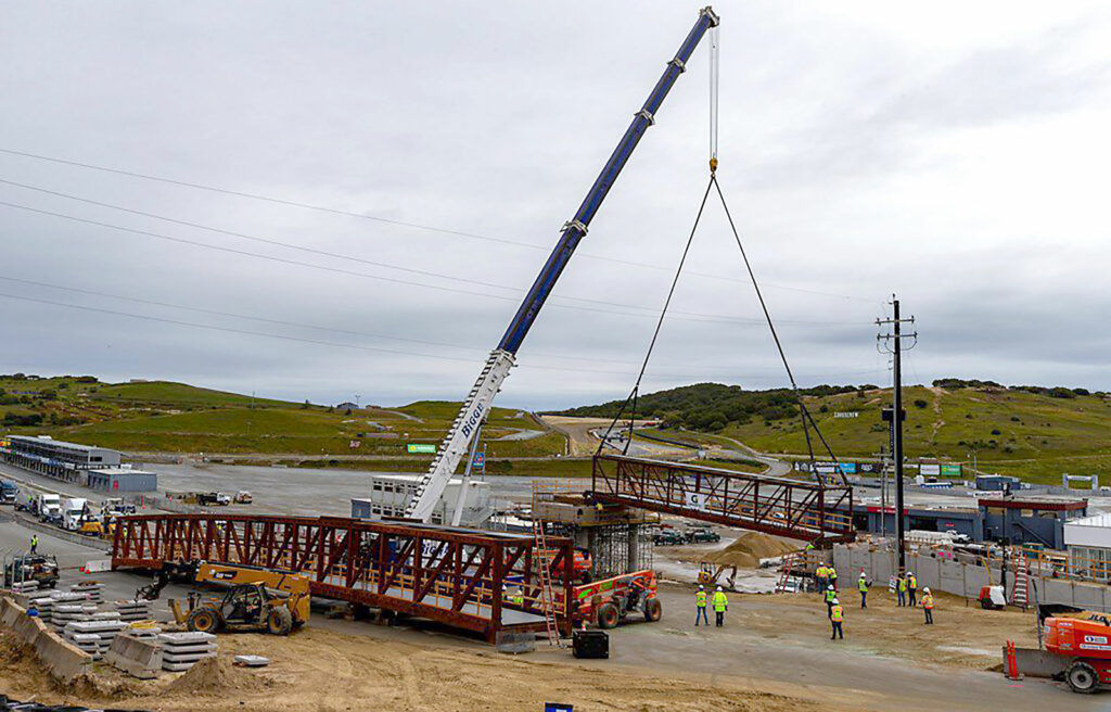 New bridge positioned over iconic Laguna Seca Raceway | The King City ...