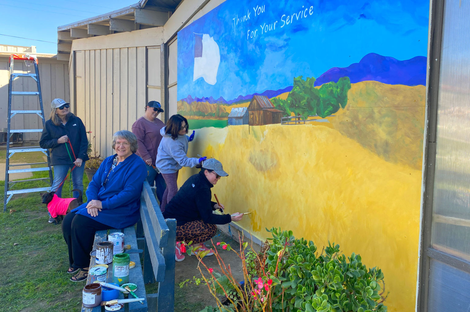 New mural honors military and first responders at Salinas Valley Fair ...